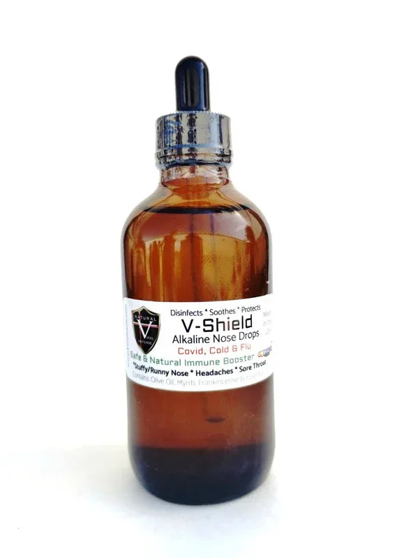 V-Shield antiviral super alkaline nasal defense drops