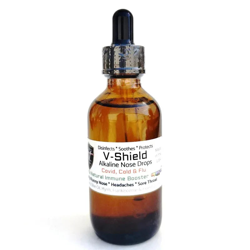 V-Shield antiviral super alkaline nasal defense drops